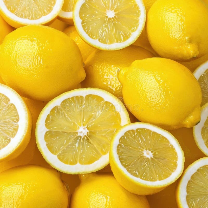 Fresh Lemon and Lemon Drink with Ice Create a Refreshing Atmosphere ...