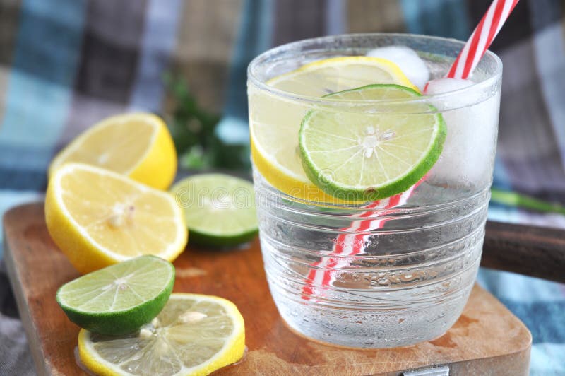 Fresh lemon drink stock image. Image of lemon, slice - 60879251