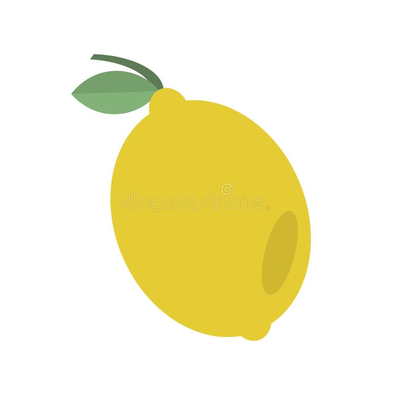 Fresh Lemon, Fruit, Animated Vector Illustration Stock Vector ...