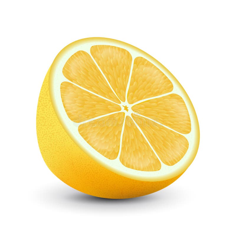 Fresh Lemon Fruit Vector Icon Illustration Lemon Fruit Vector Stock ...