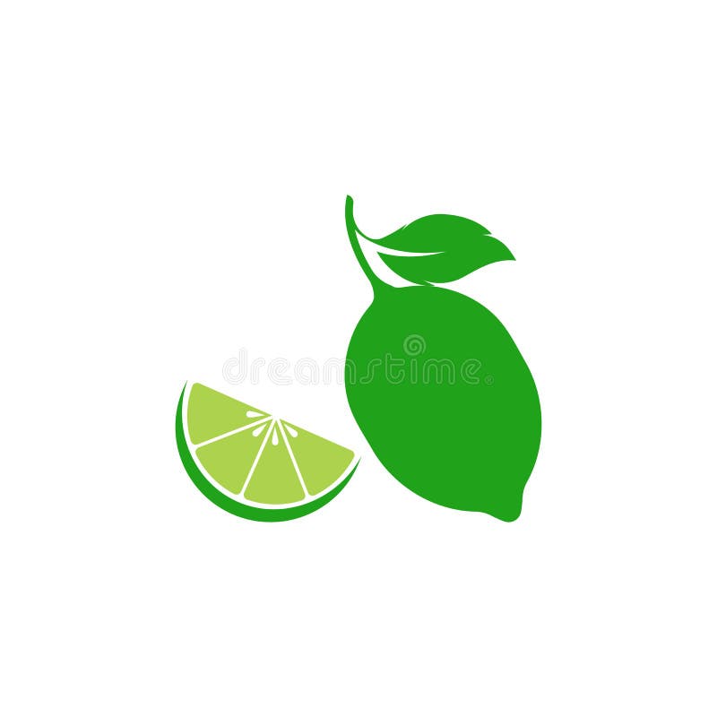 Fresh Lemon Lime Logo Vector Template Icon Stock Vector - Illustration ...
