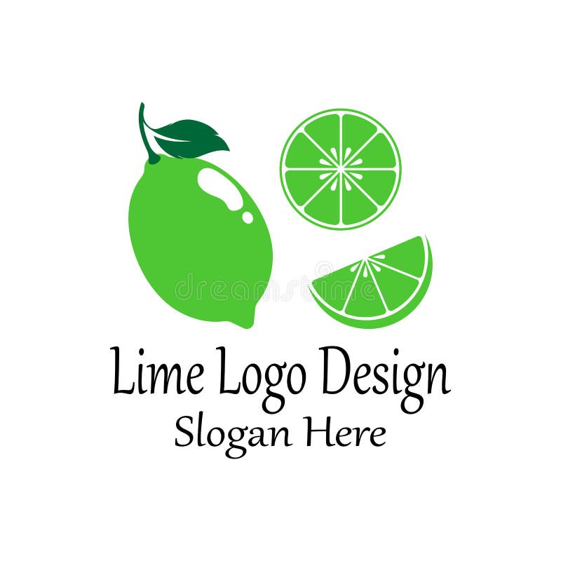 Fresh Lemon Lime Logo Vector Template Icon Stock Vector - Illustration ...