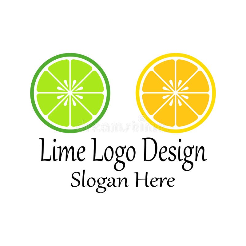 Fresh Lemon Lime Logo Vector Template Icon Stock Vector - Illustration ...