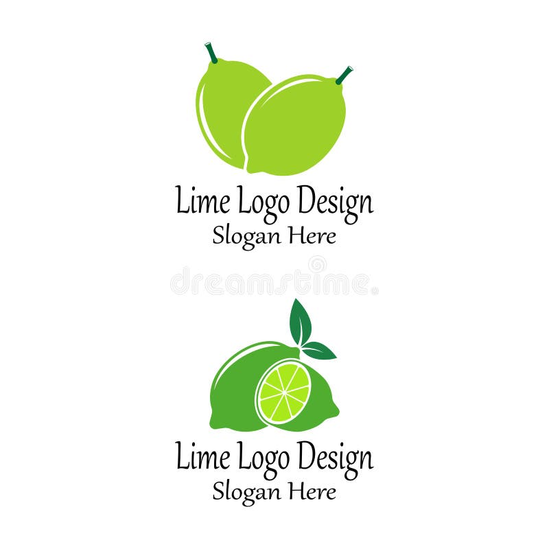 Fresh Lemon Lime Logo Vector Template Icon Stock Vector - Illustration ...