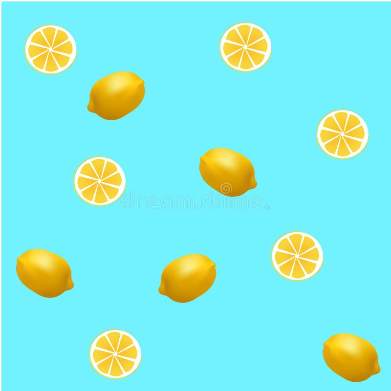 Fresh lemon pattern stock vector. Illustration of pattern - 93284971