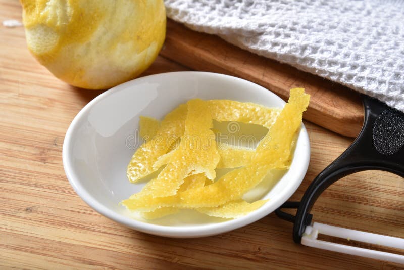Fresh lemon peel stock photo. Image of garnish, flavoring - 110223048