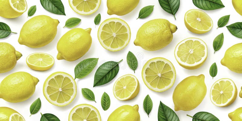 Fresh Lemon Seamless Pattern a Vibrant and Versatile Vector Design for ...