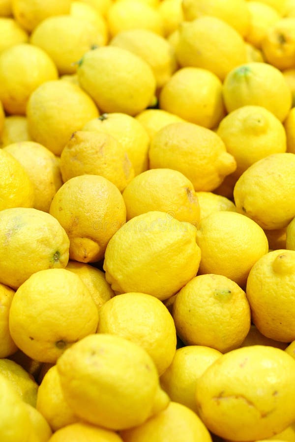 Fresh lemon in supermarket stock photo. Image of juice - 14382104