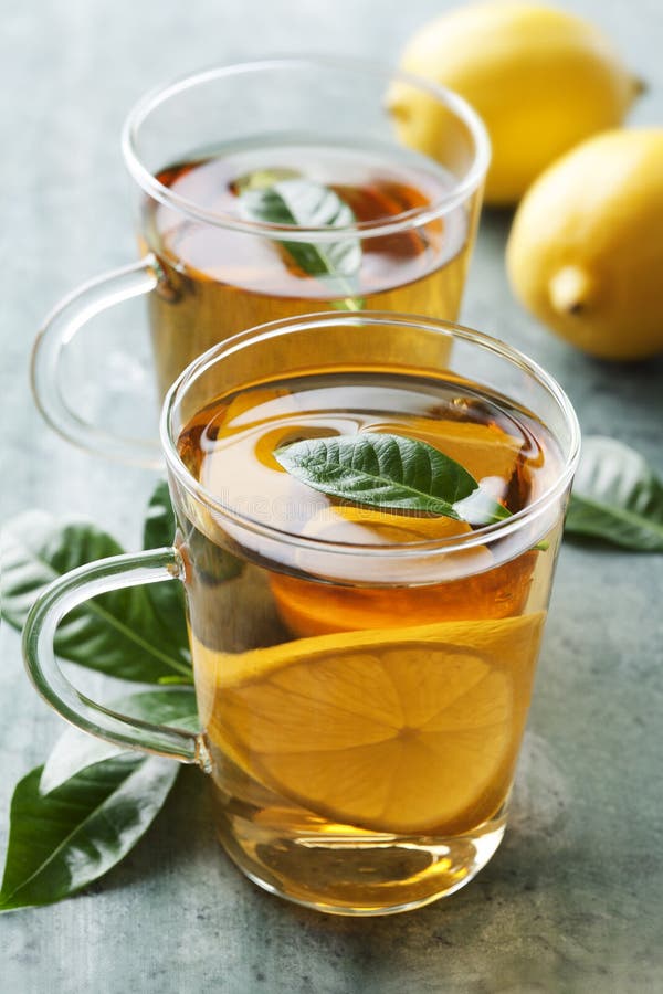 Fresh Lemon tea stock photo. Image of remedy, close - 145185268