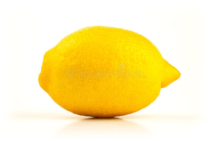 Lemon isolated on white stock image. Image of circle - 136827651