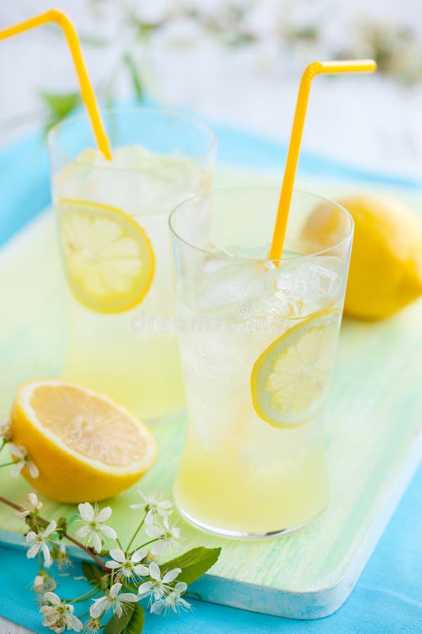 Lemonade stock photo. Image of homemade, lemon, icecube - 14866144