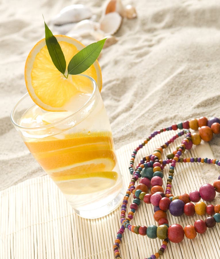 Fresh Lemonade on the Beach Stock Image - Image of berry, summer: 10188773