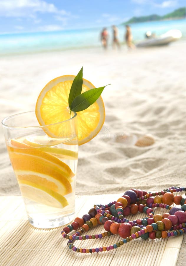 Colorful Drink On The Beach Stock Image - Image of fruit, leisure: 10188729