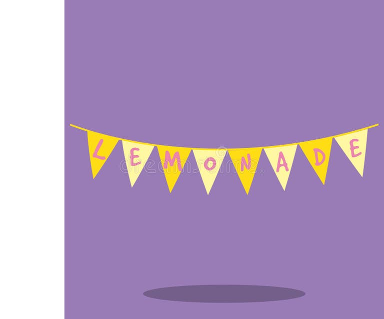 Fresh lemonade flags 04 stock vector. Illustration of lemonade - 198986755