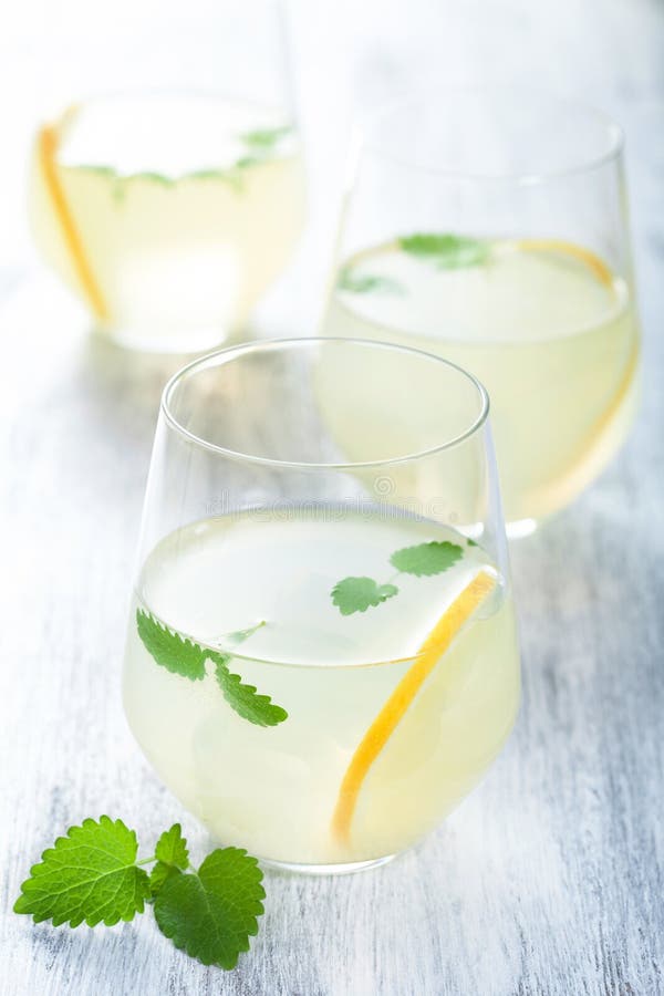 Fresh lemonade in glass stock image. Image of slice, drink - 37023153