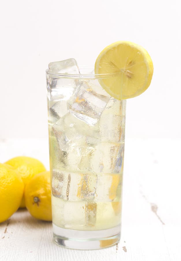 Fresh Lemonade on Ice stock image. Image of inside, slice - 120685059