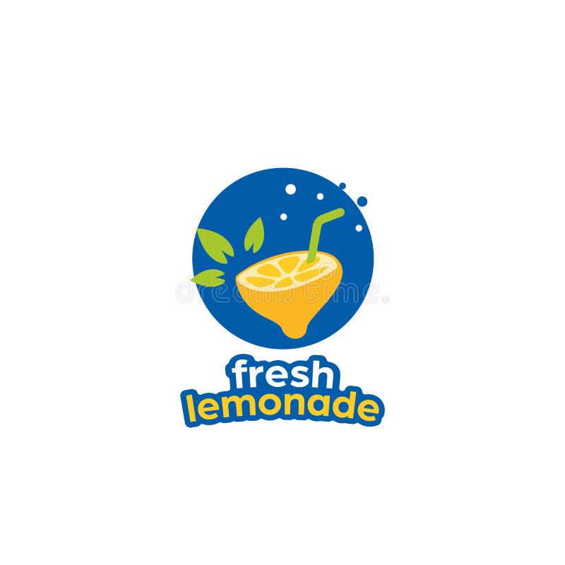 Fresh Lemonade Lime Lemon Drink Logo Icon Stock Vector - Illustration ...