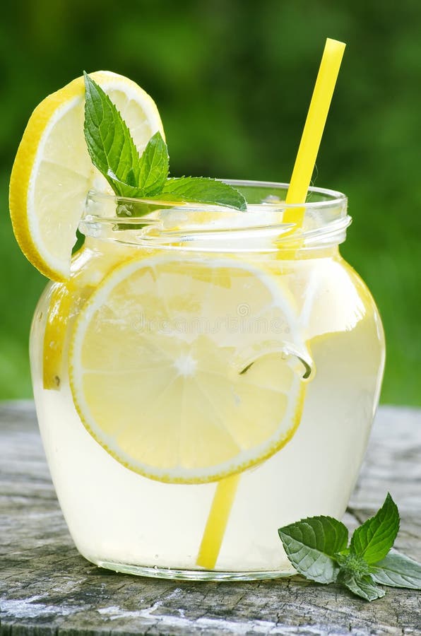 Lemonade stock photo. Image of homemade, lemon, icecube - 14866144