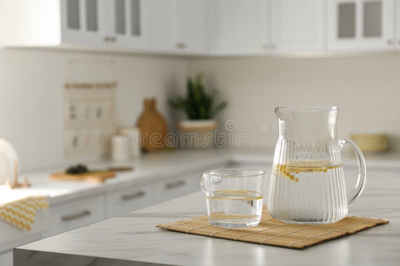 Lemonade on Marble Background Stock Photo Stock Photo - Image of ...