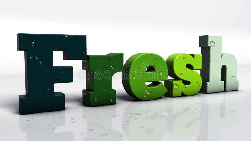 Fresh Letters stock illustration. Illustration of ecology - 19933138