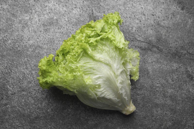 Fresh Lettuce on Stone Table, Top View Stock Image - Image of meal ...