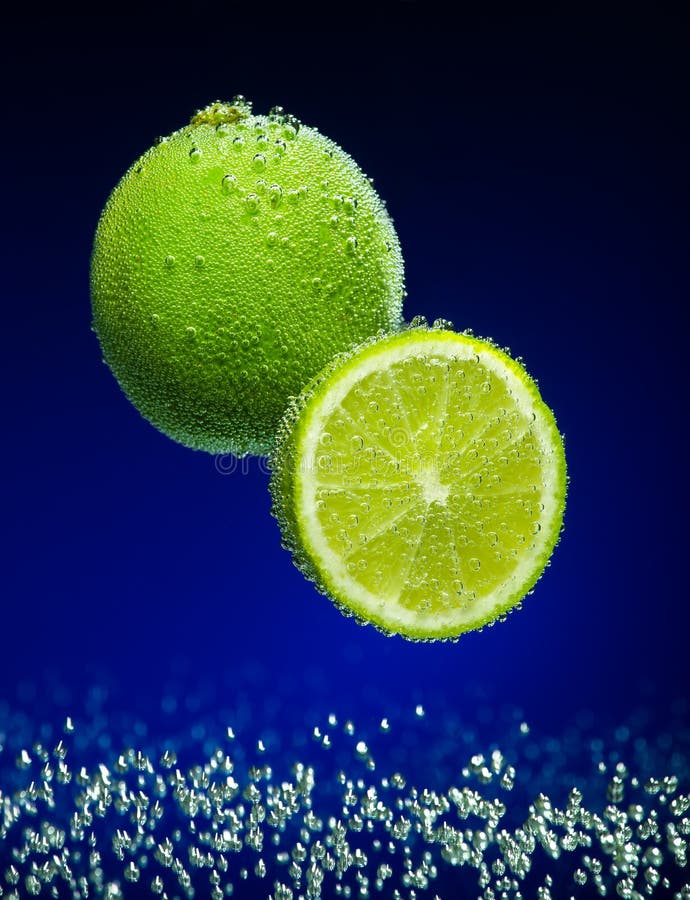 Fresh lime with bubbles stock photo. Image of clean, closeup - 31004186