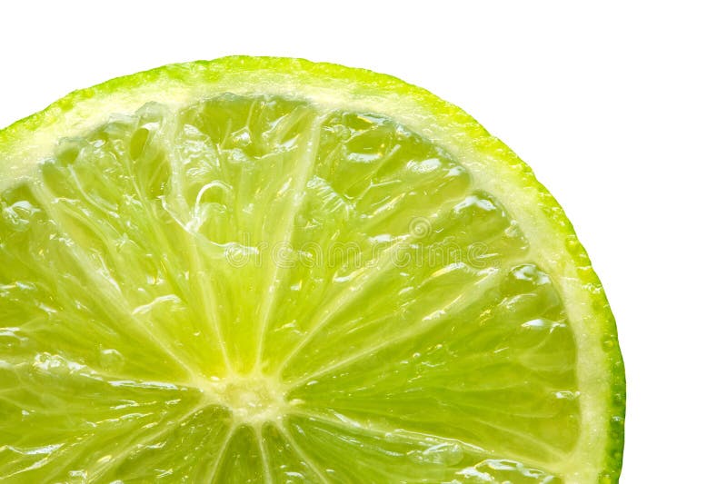 Fresh Lime Isolated on White Background. Stock Photo - Image of close ...