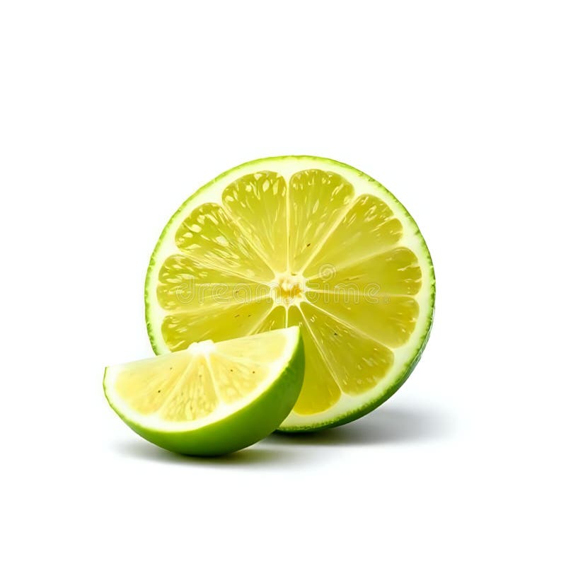 Fresh Lime Slice with Juicy Green Pulp Stock Image - Image of fresh ...