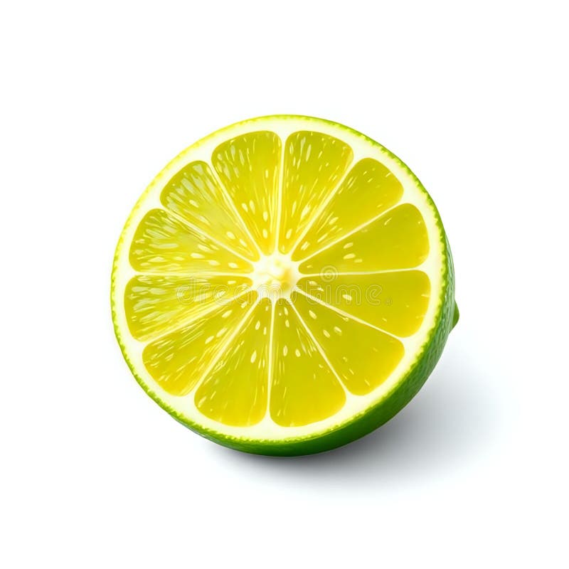 Fresh Lime Slice with Juicy Green Pulp Stock Image - Image of lime ...