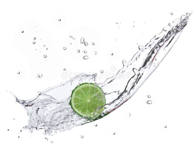 Fresh Lime with Water Splash Stock Image - Image of diets, motion: 23658649