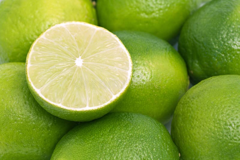 Fresh limes stock image. Image of yellow, water, fresh - 8126325