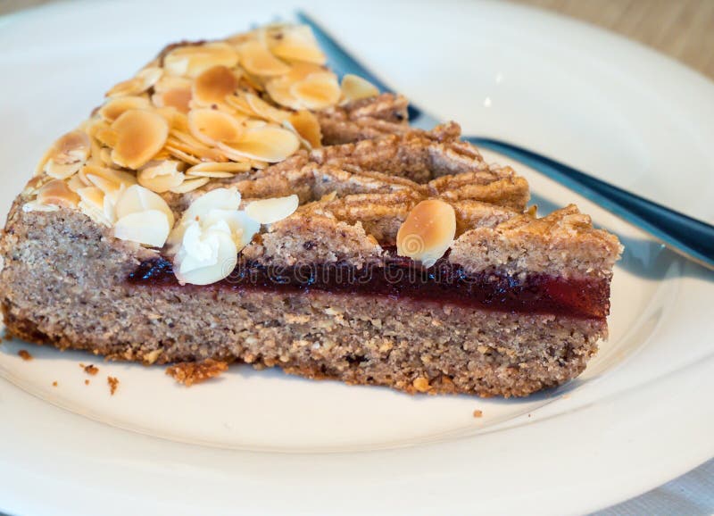 Fresh Linzer Tart Food Image Stock Image - Image of meal, homemade ...