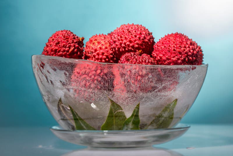 Fresh litchi stock image. Image of litchis, lichee, bowl - 48706643