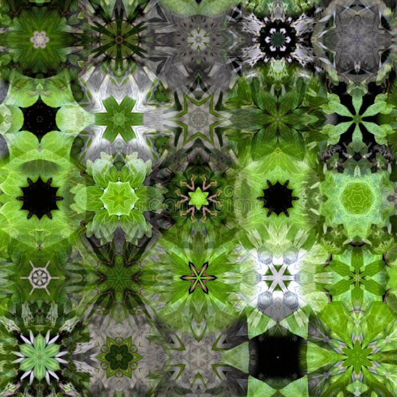 Fresh Live Green Leaves Nature Abstract Background Stock Illustration ...