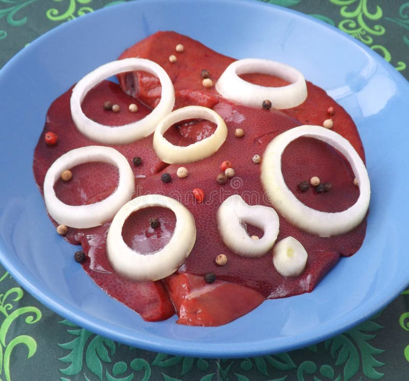 Fresh liver stock image. Image of beef, meat, pork, dinner - 41460367