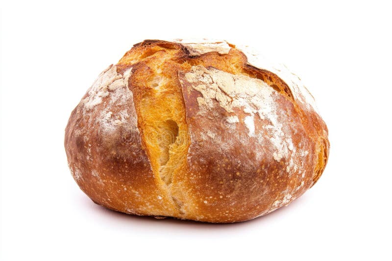 Fresh Loaf of Bread on a Clean White Surface Stock Photo - Image of ...