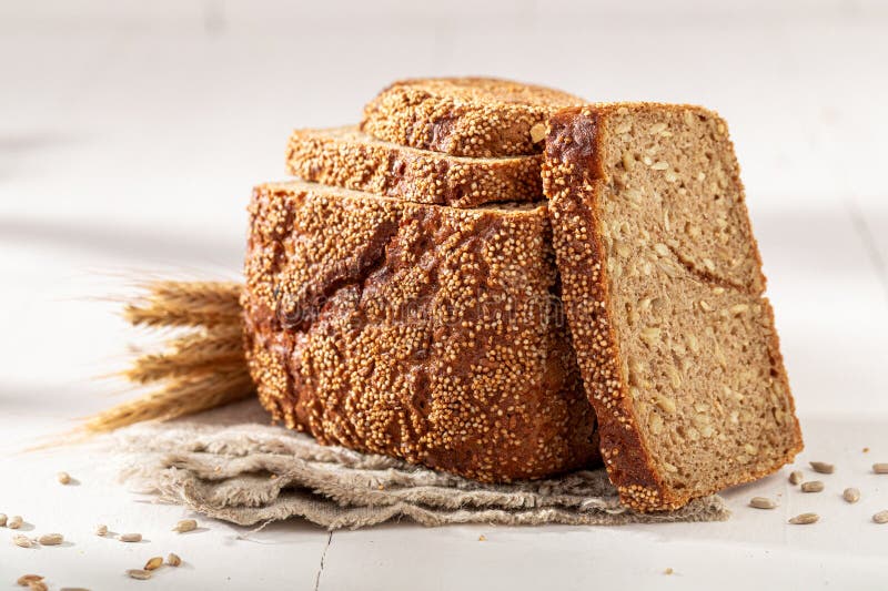 Fresh Loaf Rye Bread Baked in Home Bakery Stock Image - Image of bread ...
