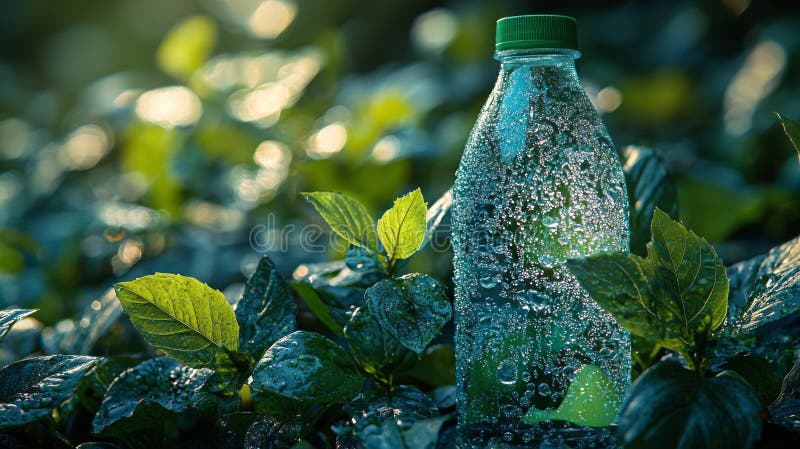 Fresh Logo Showcases Green Leaf and Beverage Icons Using Vibrant Green ...