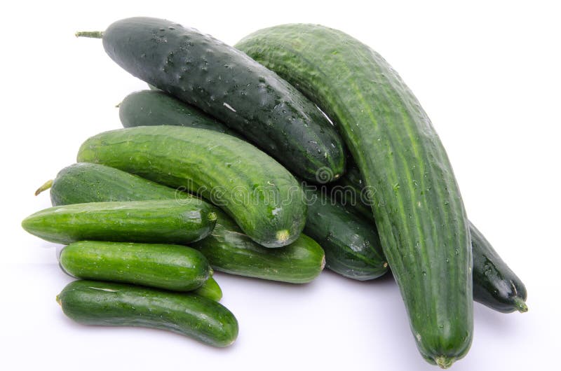 Fresh Long and Mini Cucumbers Stock Photo - Image of nutrition ...