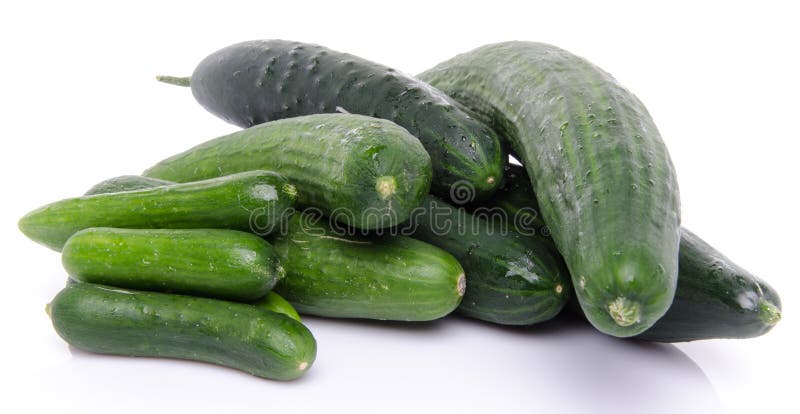 Fresh Long and Mini Cucumbers Stock Photo - Image of green, diet: 43063656