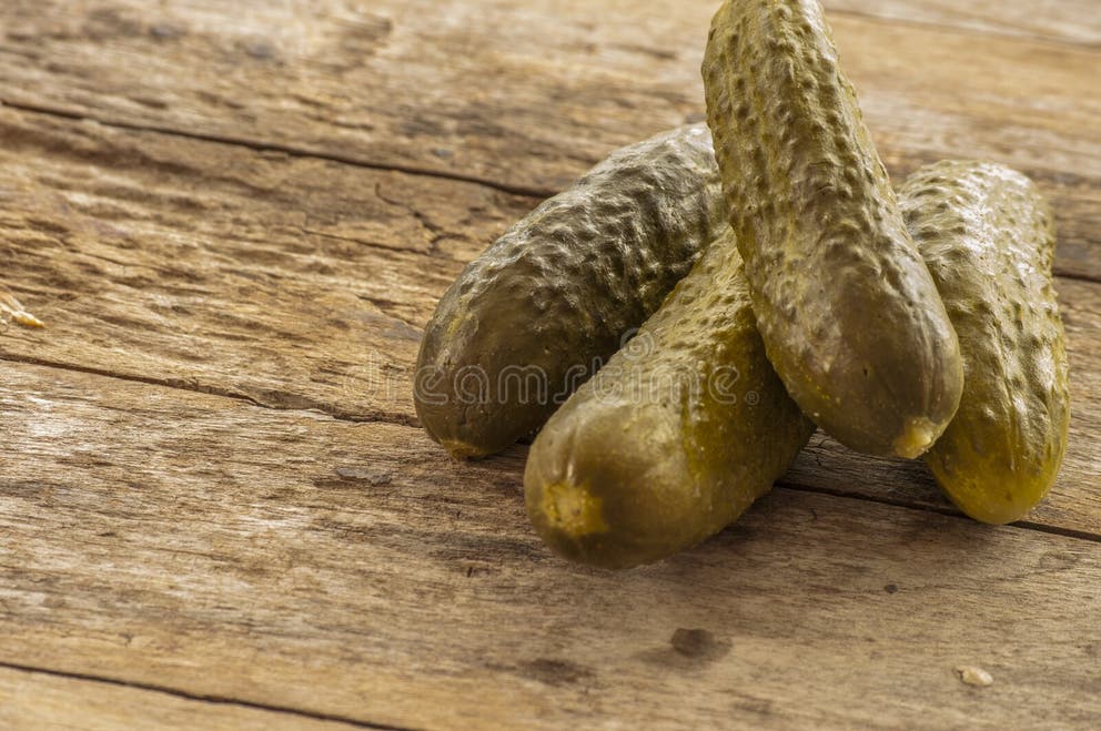 Fresh Low-salt Pickled Cucumbers. Stock Photo - Image of napkin ...