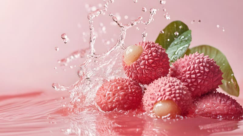 Fresh Lychee Creative Layout for Food Concept Designs Stock ...