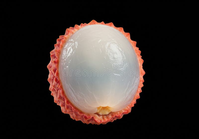 Fresh Lychee Fruit Displayed Dark Background Stock Photos - Free ...