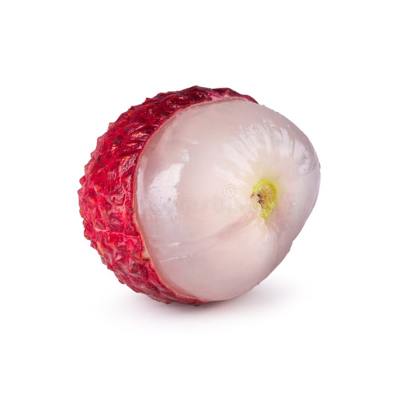 Fresh Lychee or Litchi is Tropical Fruit Isolated on White Background ...
