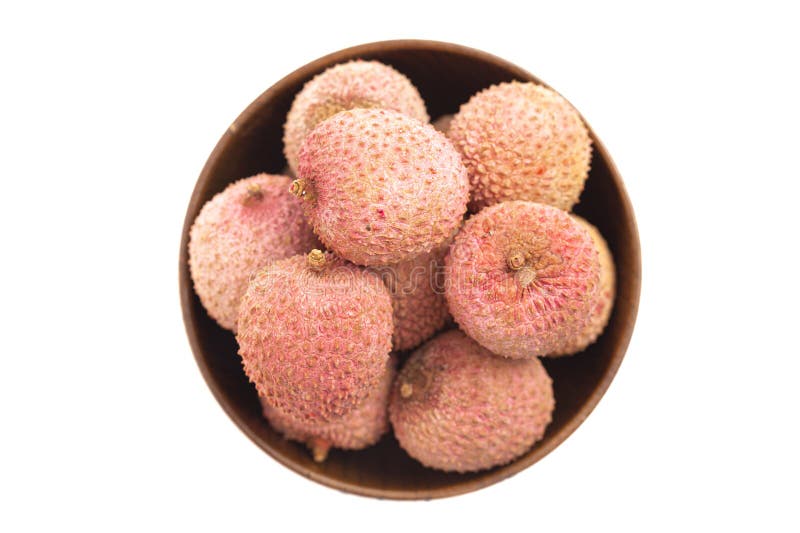 Fresh Lychee a Sweet and Juicy Tropical Fruit on a White Background ...