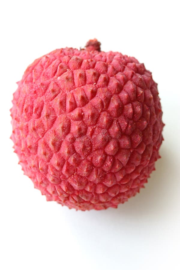 Fresh Lychee on White Background Stock Image - Image of exotic, fruit ...