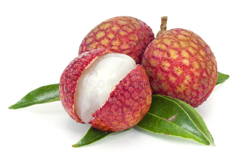 Fresh lychees stock photo. Image of white, tropical, food - 25443358