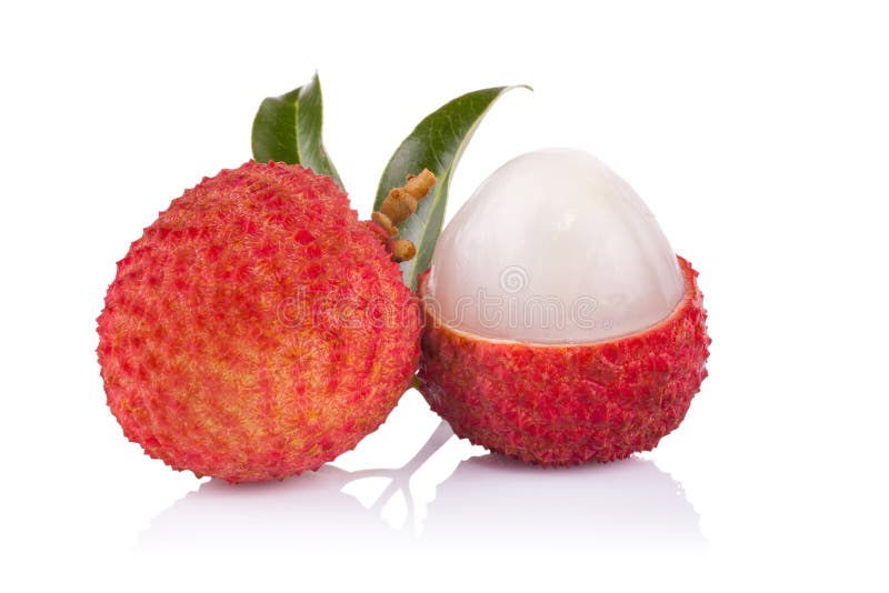 Fresh lychees stock photo. Image of sweetlychee, lychees - 36017574