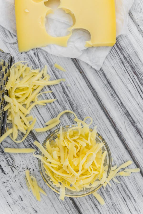 Fresh Made Grated Cheese Close-up Shot Stock Image - Image of eating ...