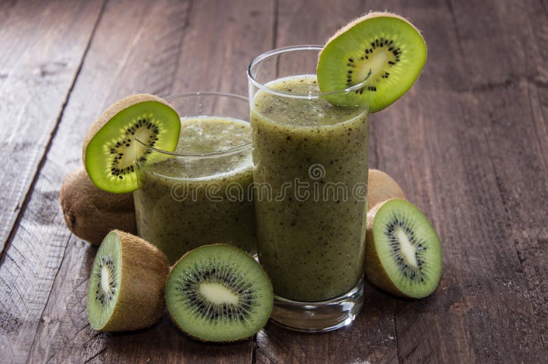 Fresh made Kiwi Shake stock image. Image of milkshake - 28492455